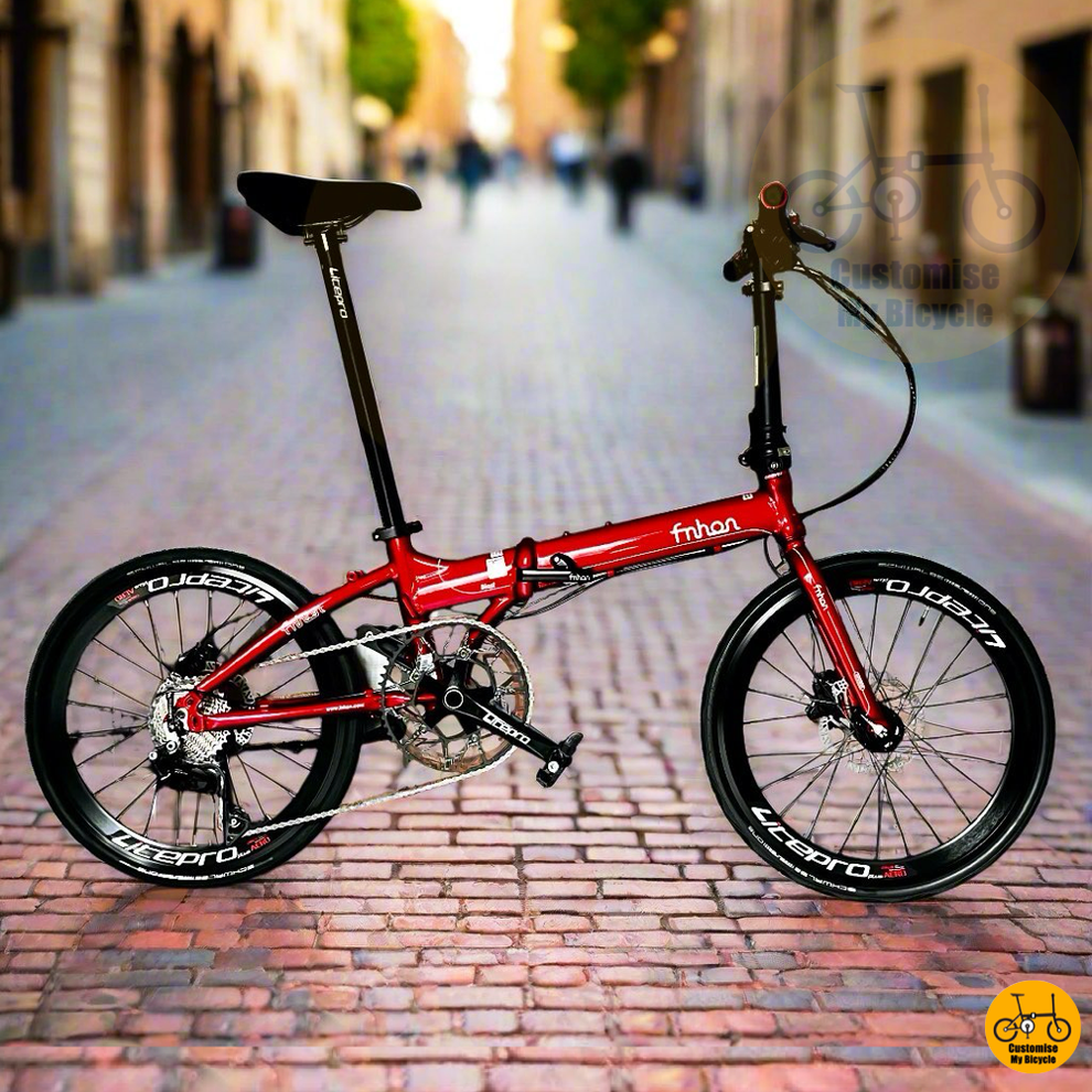 Fnhon Blast 22-Inch Folding Bike – Ruby Red Frame for a Bold & Stylish ...