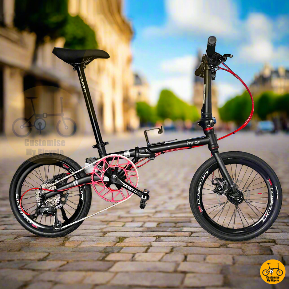 💨 Fnhon Gust Folding Bicycle 16-Inch • Sleek Durable Stylish Frame ...