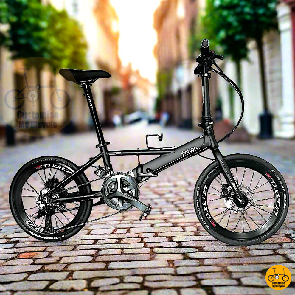 All Black Fnhon Monsoon 22-Inch Foldable Bicycle – A Stylish & High ...