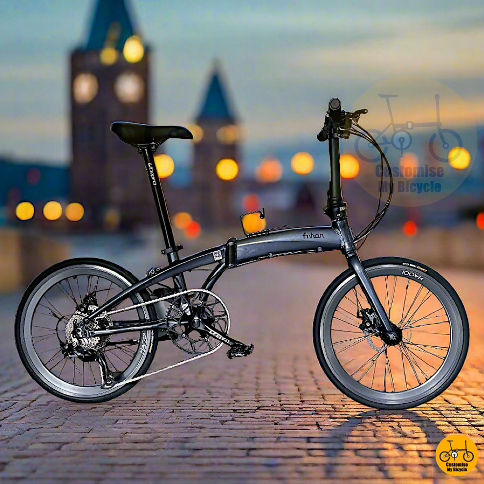 Fnhon Tornado 22-Inch Folding Bike – Sleek Galaxy Grey Frame & Grey ...