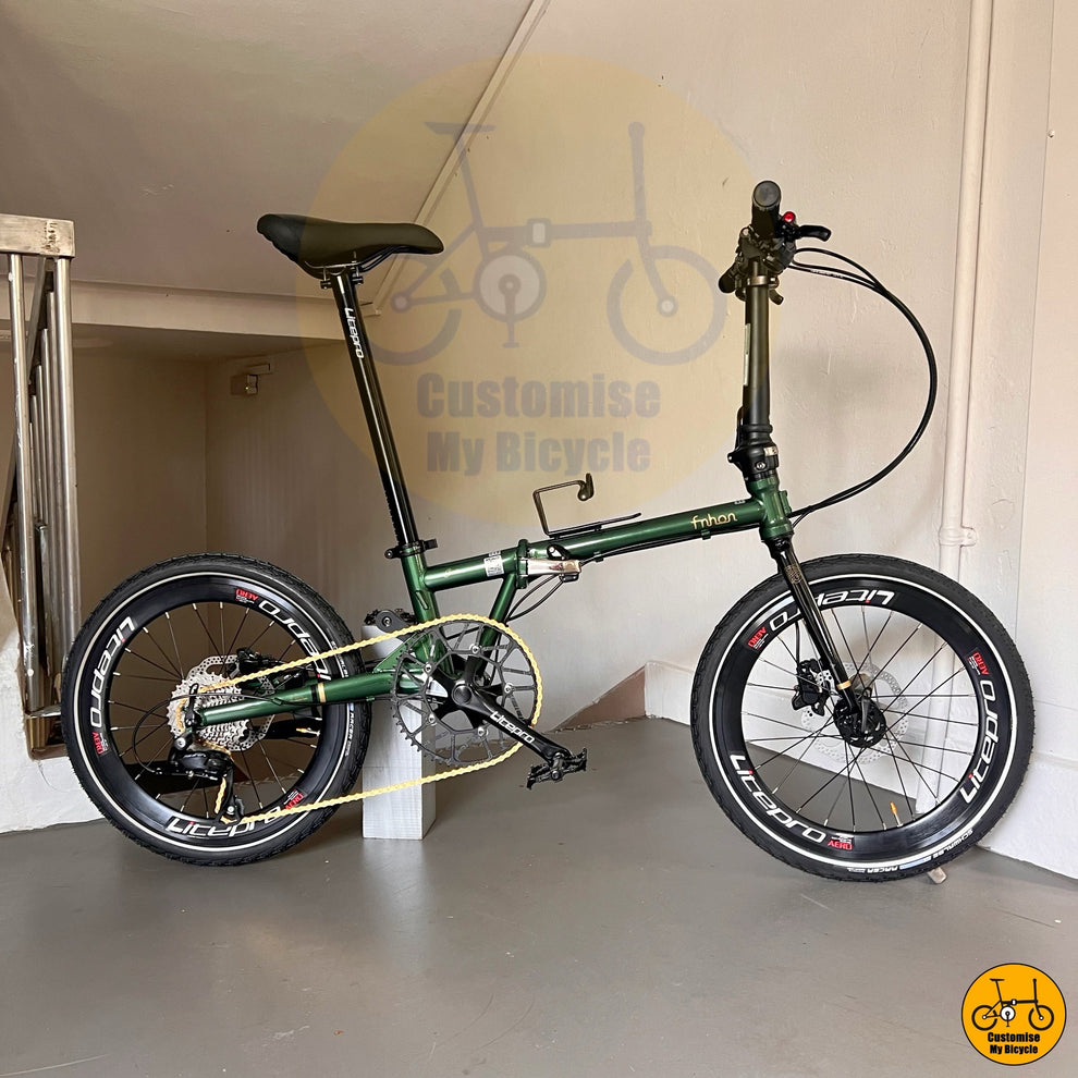 Fnhon Gust 20-inch folding bike with Schwalbe Marathon tyres and ...